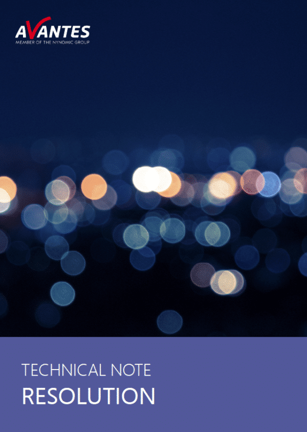 Technical Note-Resolution - Avantes
